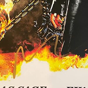 Nicolas Cage Signed Autographed Ghost Rider 11x17 Movie Poster Photo Beckett COA