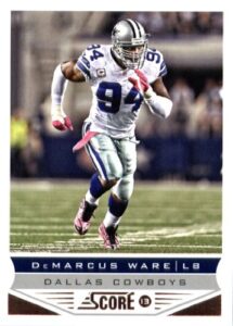 2013 score nfl football card #60 demarcus ware