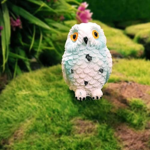 BOLWHAO Feijinmao 12 pcs Miniature Owl Figurines Resin Miniature Owl Fairy Garden Decor Owl Landscape Garden Decoration Mini Owls Figurines Fairy Garden Accessories