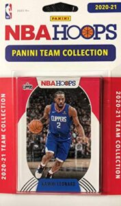 los angeles clippers 2020 2021 hoops factory sealed team set with daniel oturu rookie card