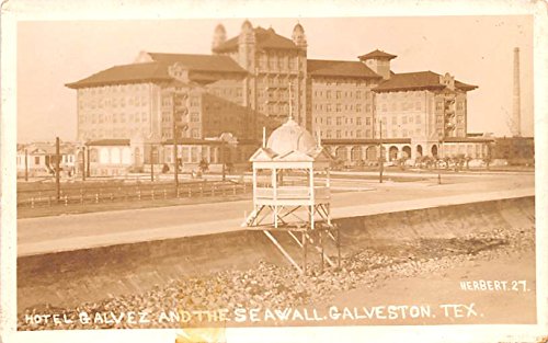 Hotel Galvez and Seawall Galveston, Texas postcard