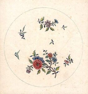 an original design for a porcelain plate