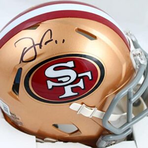 Brandon Aiyuk Autographed San Francisco 49ers Speed Mini Helmet- Beckett W Hologram Black