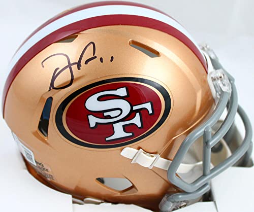 Brandon Aiyuk Autographed San Francisco 49ers Speed Mini Helmet- Beckett W Hologram Black