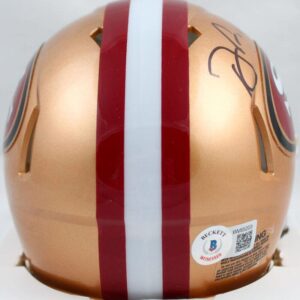 Brandon Aiyuk Autographed San Francisco 49ers Speed Mini Helmet- Beckett W Hologram Black