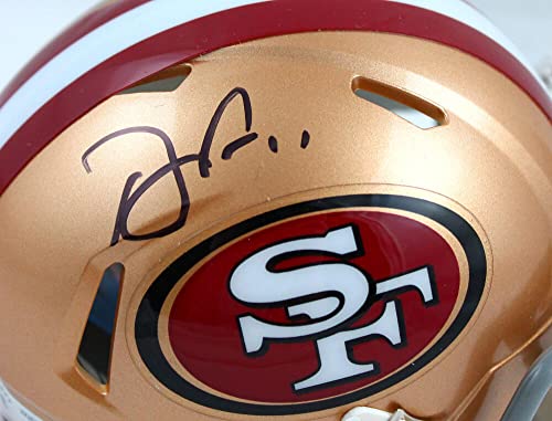 Brandon Aiyuk Autographed San Francisco 49ers Speed Mini Helmet- Beckett W Hologram Black