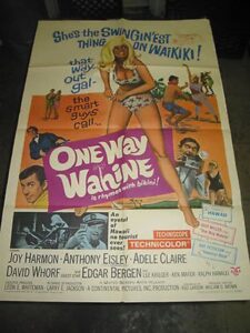 one way wahine/orig. u.s. one sheet movie poster(joy harmon)