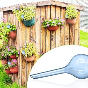 Gddochn 20 Pcs Clear Plant Watering Globes,Garden Self Watering Bulbs,Automic Watering Device for Plant,Flowers,Garden,Indoor Outdoor Decoration(Small, Dark Blue)