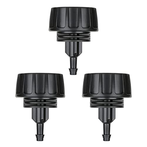 Yulaiyoen Drip Irrigation Hose Connectors,1/4 Inch Drip Irrigation Tubing x 3/4 FHT Swivel Garden Faucet Adapter, Convert 3/4" Garden Hose to 1/4" Drip Pipe for Irrigation Kits (3-Pack)