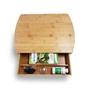 AeroGarden Bamboo Garden Storage Drawer, Holds Indoor Garden Supplies