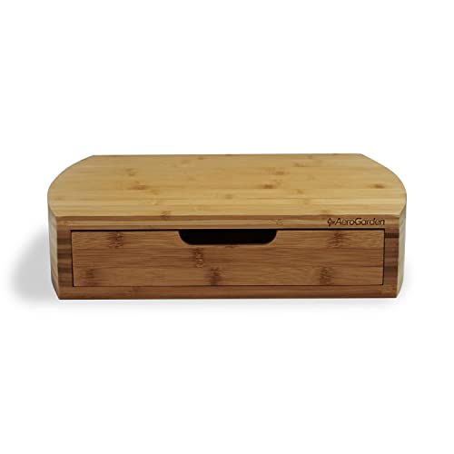 AeroGarden Bamboo Garden Storage Drawer, Holds Indoor Garden Supplies