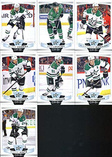 2019-20 O-Pee-Chee Hockey Dallas Stars Team Set (Made by Upper Deck) of 16 Cards: Valeri Nichushkin(#44), Andrew Cogliano(#111), Radek Faksa(#114), Mats Zuccarello(#218), Miro Heiskanen(#248), Mattias Janmark(#259), Ben Bishop(#281), Jamie Benn(#305), Esa