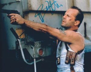 bruce willis (die hard) signed 8x10 photo