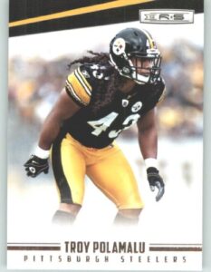 2012 panini rookies and stars football card #116 troy polamalu – pittsburgh steelers (nfl trading card)