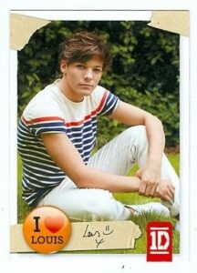 one direction trading card #59 louis tomlinson