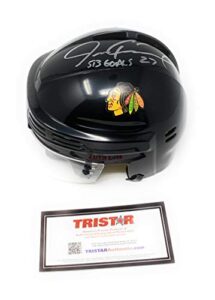 jeremy roenick chicago blackhawks signed autograph mini helmet inscribed tristar certified