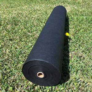 hoople 3ft*180ft premium garden weed barrier landscape fabric durable & heavy-duty weed block, easy setup