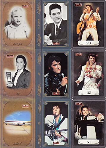 ELVIS BY THE NUMBERS 2008 PRESS PASS COMPLETE BASE CARD SET OF 80 MUSIC