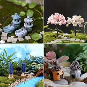 Trasfit Set of 23 Zen Garden Accessories, Mini Meditation Zen Tray Items Kit, Fairy Garden Accessories for Micro Landscape Decoration Plant Pots Bonsai Craft Decor