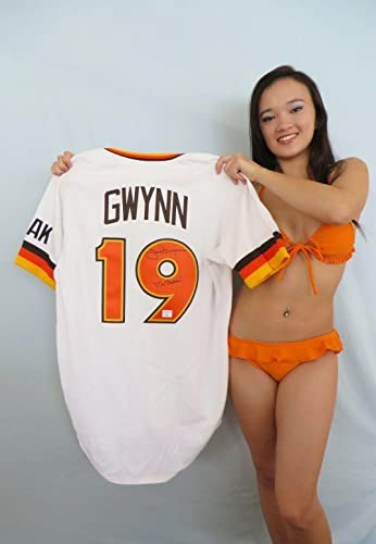 Tony Gwynn signed 1984 SD Padres Mitchell and Ness jersey inscribed Mr Padre JSA - Autographed MLB Jerseys