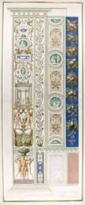 decorative pilaster with fruit, flowers, and tendrils