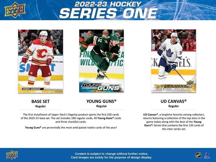 2022-23 Upper Deck Series 1 Hockey Tin