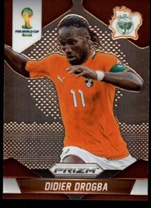 2014 panini world cup prizm #60 didier drogba ivory coast soccer card