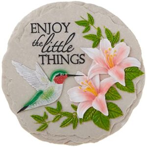 Spoontiques - Garden Décor - Hummingbird Stepping Stone - Decorative Stone for Garden