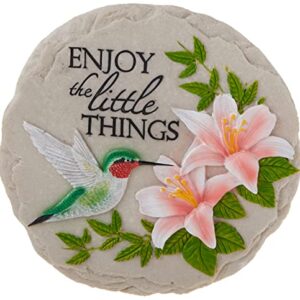 Spoontiques - Garden Décor - Hummingbird Stepping Stone - Decorative Stone for Garden