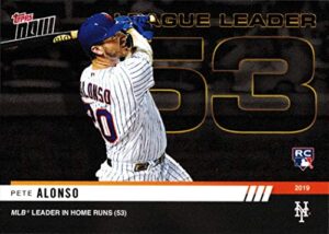 2019 topps now baseball #930 pete alonso rookie card – 53 home runs in 2019 – only 2,546 made!