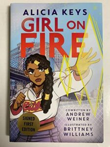 alicia keys girl on fire real hand signed autographed hardcover book