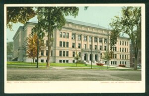 springfield massachusetts high school udb 1905 postcard