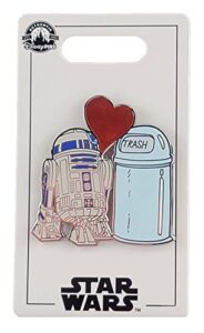 disney pin – star wars – r2-d2 loves – heart trash can