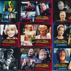 2015 Star Trek Voyager Heroes & Villains Complete Set all 99 cards