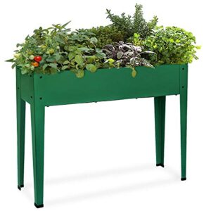 raised garden bed for vegetables elevated planter box with legs outdoor patio flower herb container gardening