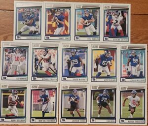 2022 panini score 15 card new york giants team set w/drafted rookies saquon barkley