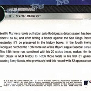 2022 Topps Now Baseball #469 Julio Rodriguez Rookie Card Mariners - Only 3,433 made