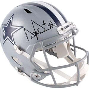 Dak Prescott Dallas Cowboys Signed Autograph Full Size Speed Helmet DAK Hologram & JSA Witnessed Certified