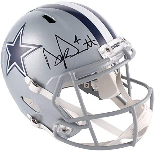 Dak Prescott Dallas Cowboys Signed Autograph Full Size Speed Helmet DAK Hologram & JSA Witnessed Certified