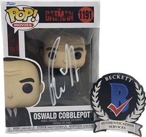 colin farrell signed oswald cobblepot the batman funko pop penguin beckett coa