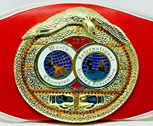 Muhammad Ali Signed IBF World Champion Leather Boxing Belt PSA ITP 5A46923 - Autographed Boxing Championship Belts