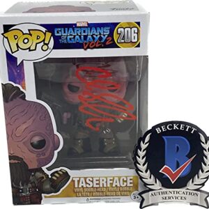 Chris Sullivan Signed Taserface Guardians of the Galaxy Funko Pop Beckett COA