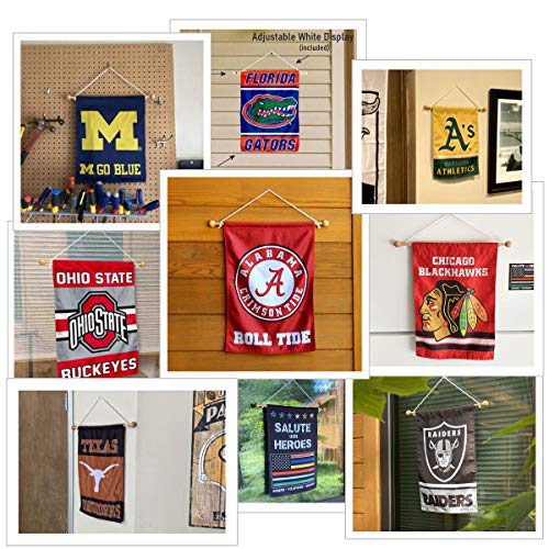 Sports Flags Pennants Company Garden Flag Banner Pole Wood Hanger