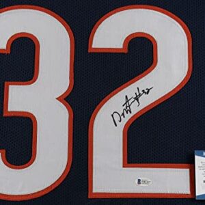 David Montgomery Signed Chicago Bears 35x43 Framed Jersey (Beckett COA) Iowa St.