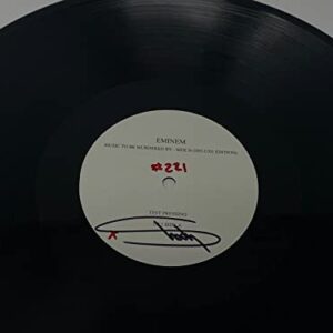 Eminem Signed Music To Be Murdered By 12" Vinyl Record Test Pressing 221/400 COA