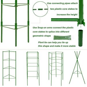 Legigo 4ft 4-Pack Tomato Cage for Garden Plant Support- Up to 48inch Garden Stakes Tomato Cage, Tomato Trellis for Potted Plants, Tomato Cages Plant Stakes for Climbing Vegetables Plants Flowers