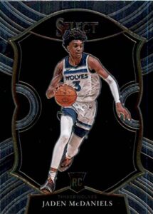 2020-21 panini select #88 jaden mcdaniels rc rookie concourse minnesota timberwolves