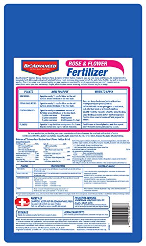 BioAdvanced Rose & Flower Fertilizer, Granules, 4 lb