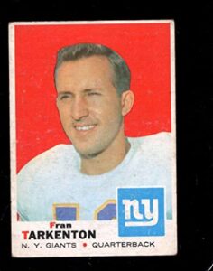 football nfl 1969 topps #150 fran tarkenton vg ny giants