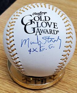 autographed mickey stanley rawlings gold glove official major league baseball with coa